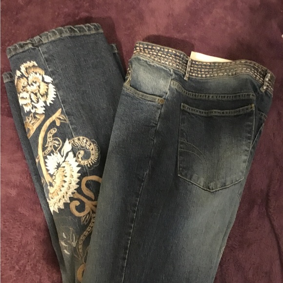 Vanity | Jeans | Nwt Vintage Vanity Collection Embroidered Designer ...